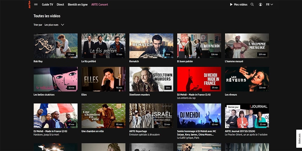 Arte TV Direct gratuit - live streaming complet des programmes
