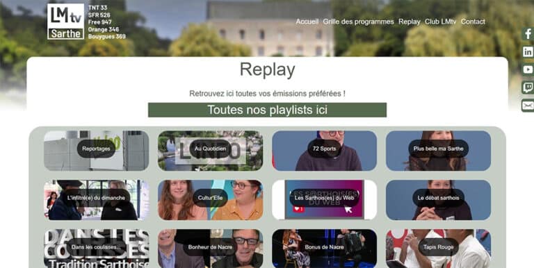 LMTV Sarthe : le direct gratuit et illimité en ligne