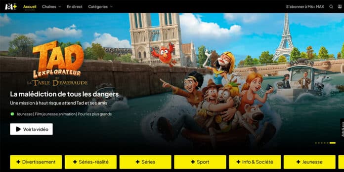 M6+ : plateforme de streaming Live & Replay M6 gratuit (6play)