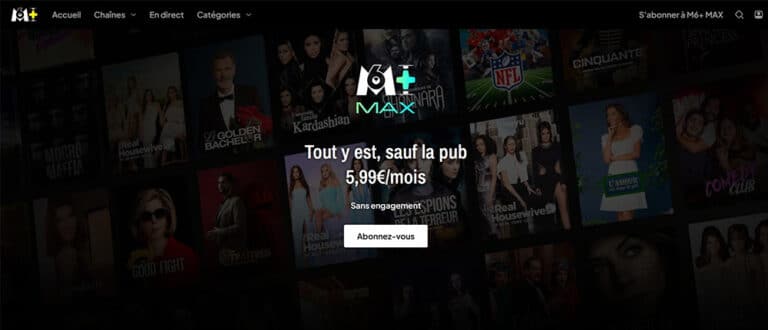 M6+ : plateforme de streaming Live & Replay M6 gratuit (6play)